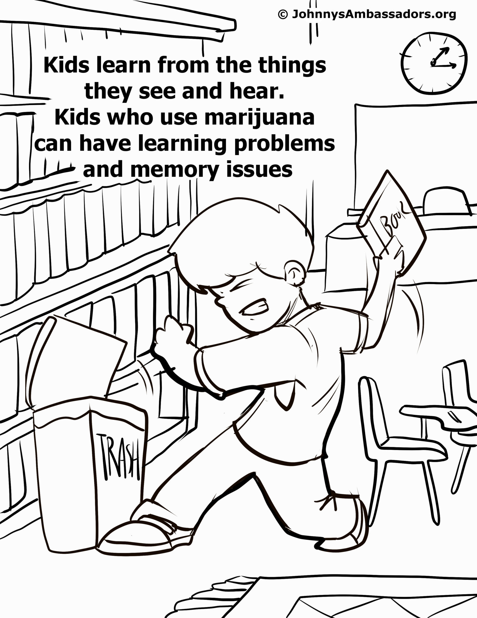 Elementary School Coloring Pages • Johnny's Ambassadors