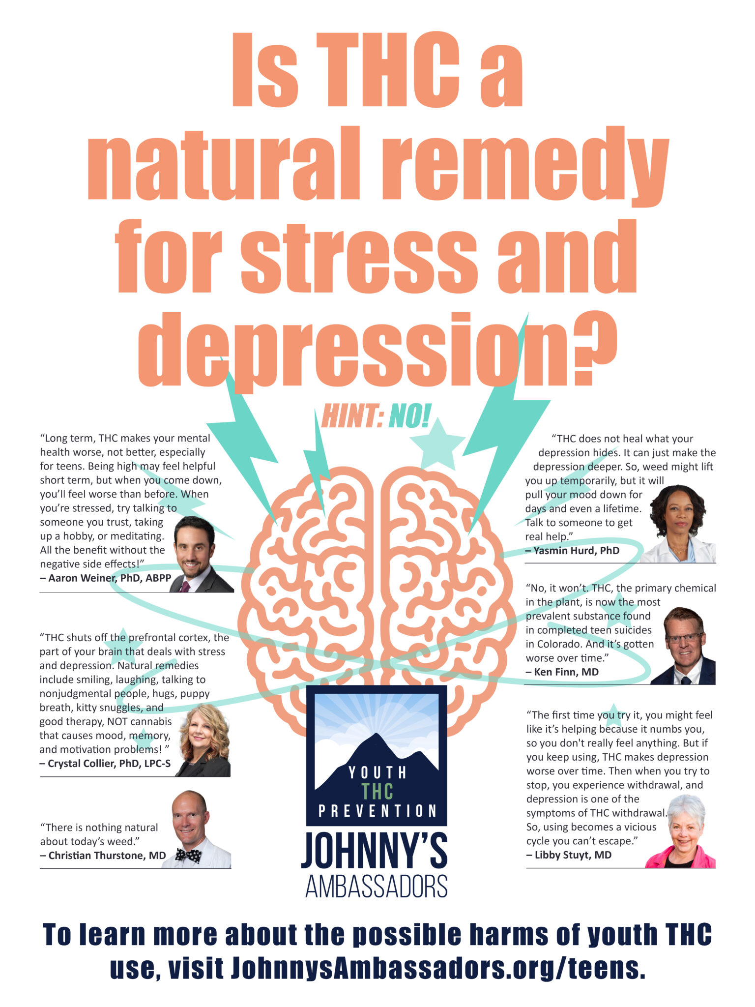 THC Prevention Posters | Free Downloads | Johnny's Ambassadors